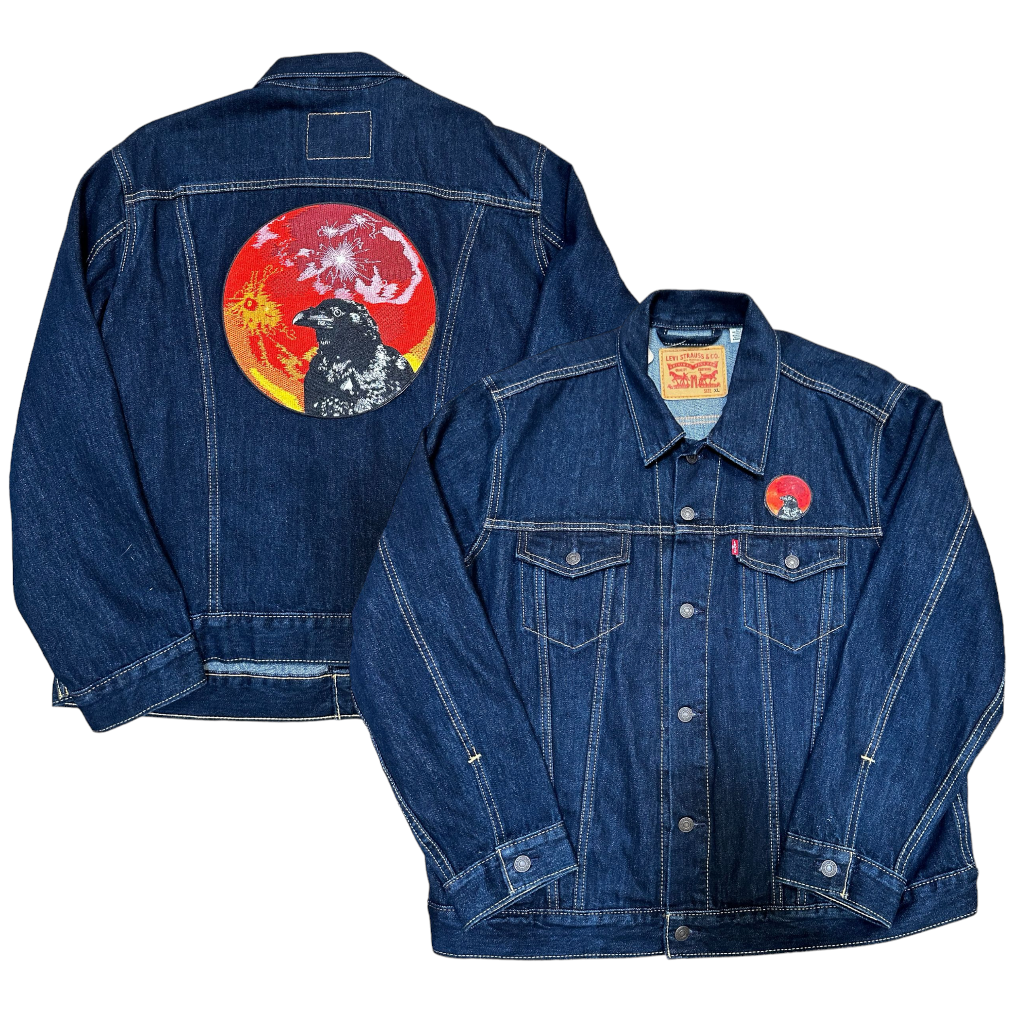 Denim Blood Moon Jacket – Q718